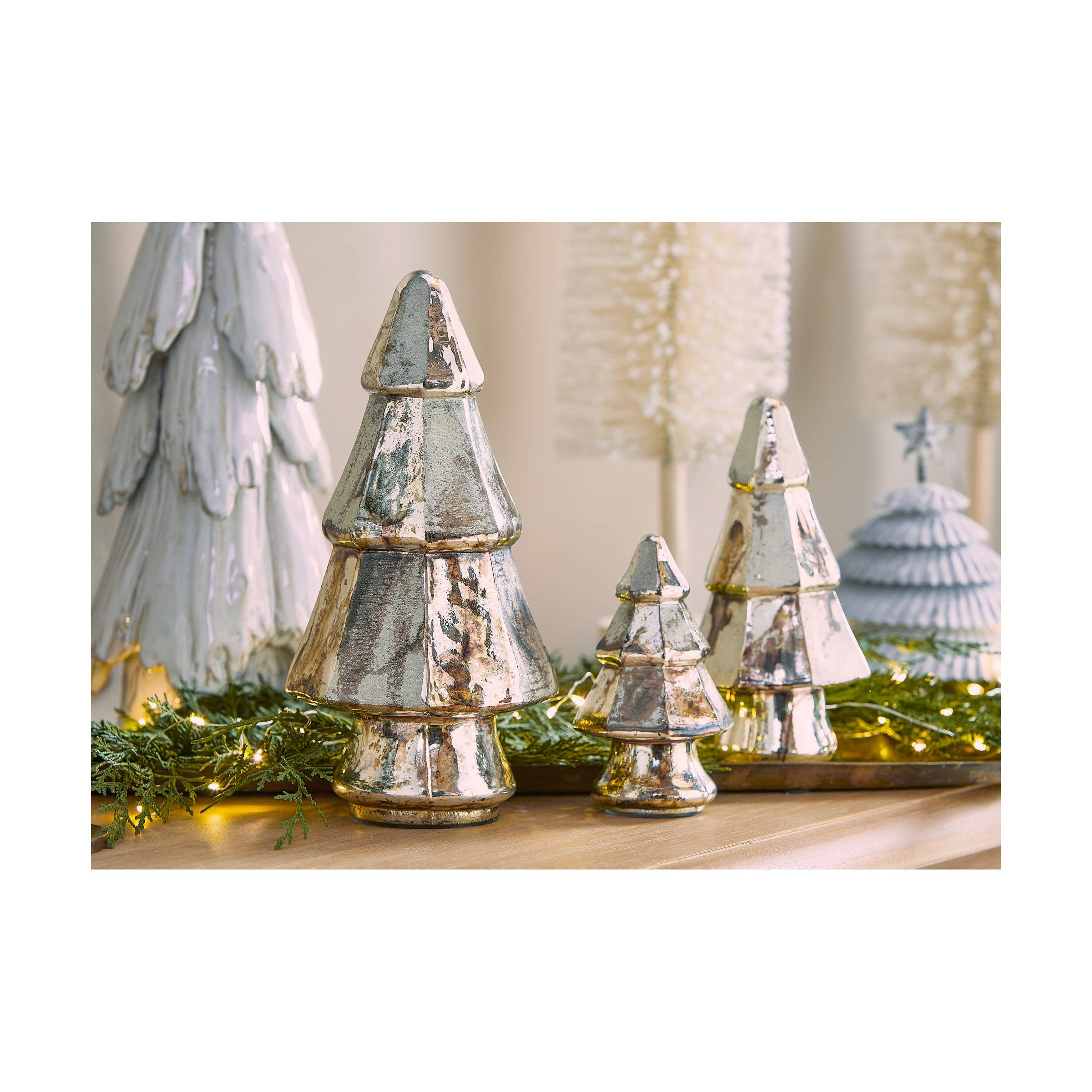 Lustre Glass Tree Decor Large - Antique Gold – Alice + Kate Bakery